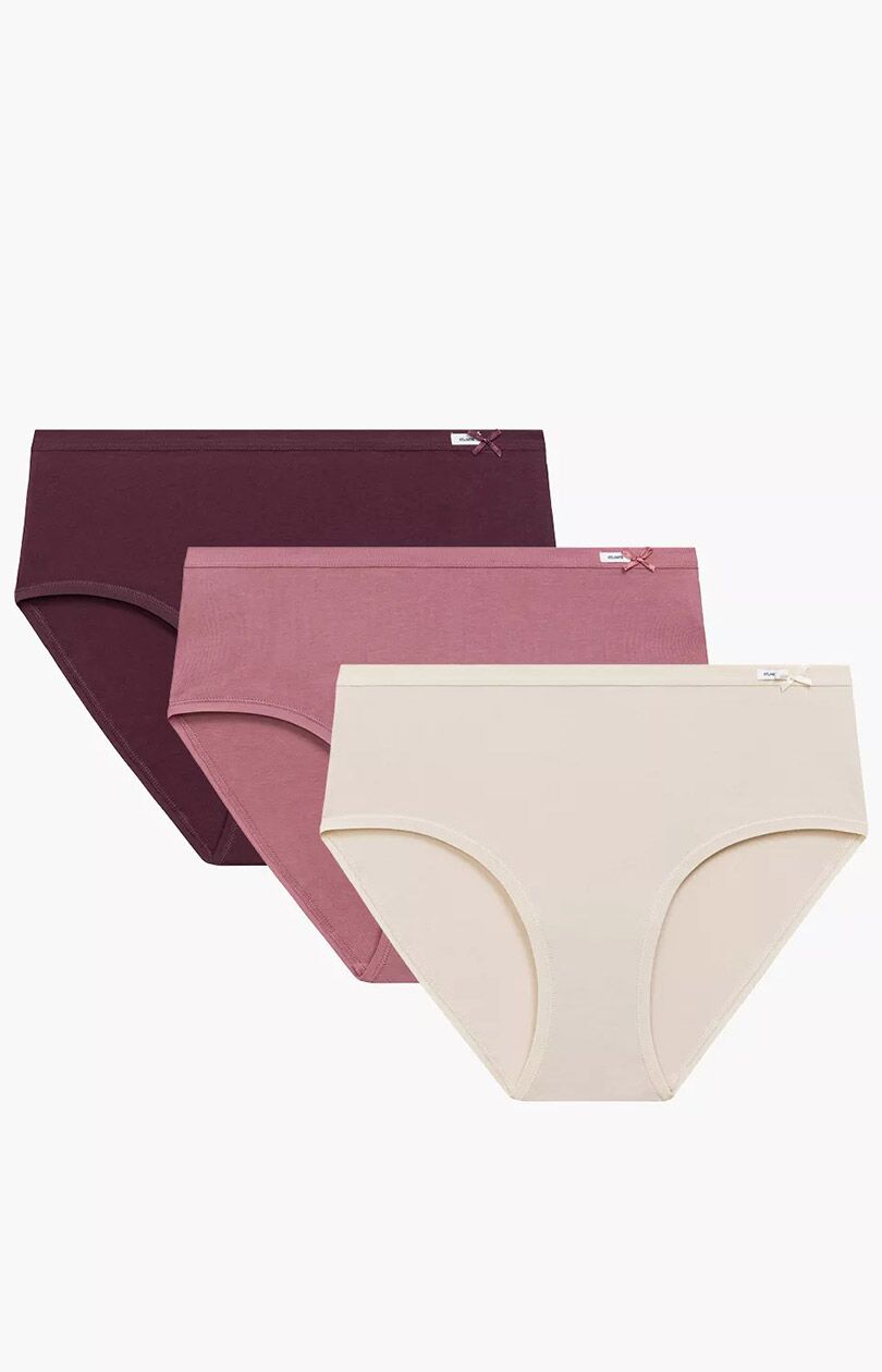 Atlantic 3-pack figi damskie Classic 3CLP-004-WIN/ROZC/BEZ | burgundowo ...