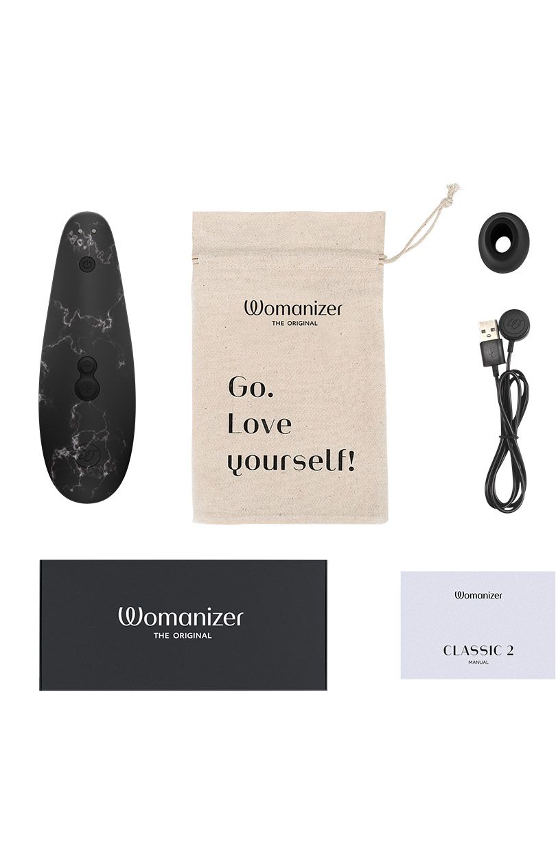 Womanizer wibrator łechtaczkowy Marilyn Monroe Classic 2 Black Marble ...